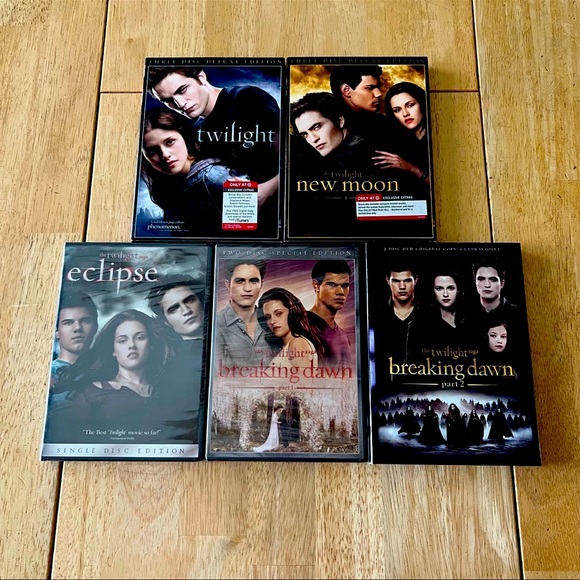 Media | All 5 Dvds In Twilight Series | Poshmark